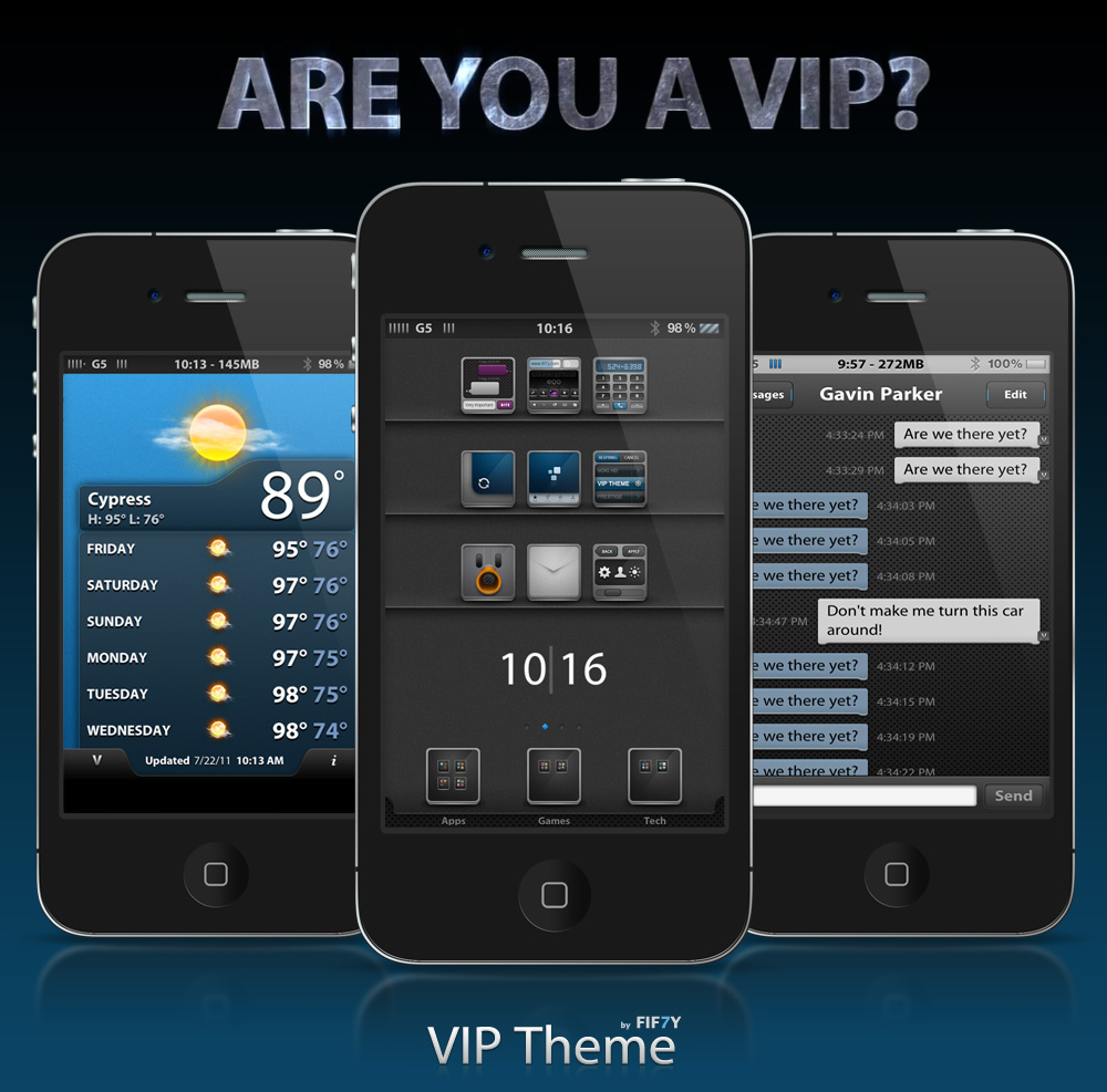 VIP Theme for iPhone 4