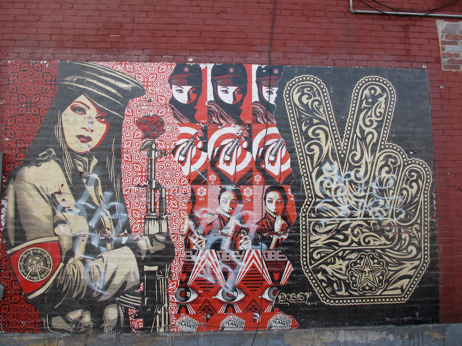 Pittsburgh Murals and Public Art: Shepard Fairey Collage