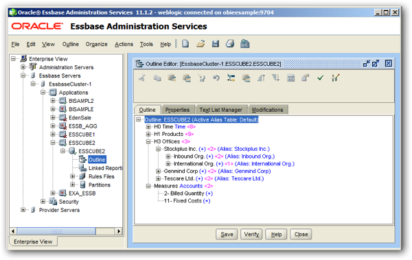 Hyperion Essbase - Administration Services