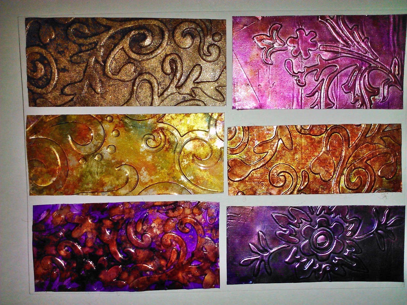 Shelissa's Craft's: Embossing and Alcohol Ink