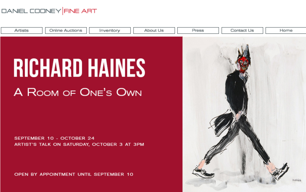 FASHION BY THE RULES: Richard Haines at DANIEL COONEY/FINE ART