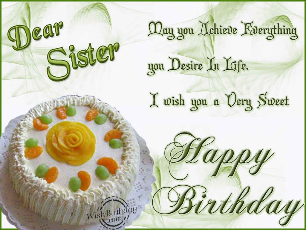 SMS POETRY SHAYARI WISHES PORTAL Happy Birthday Wishes For Sister