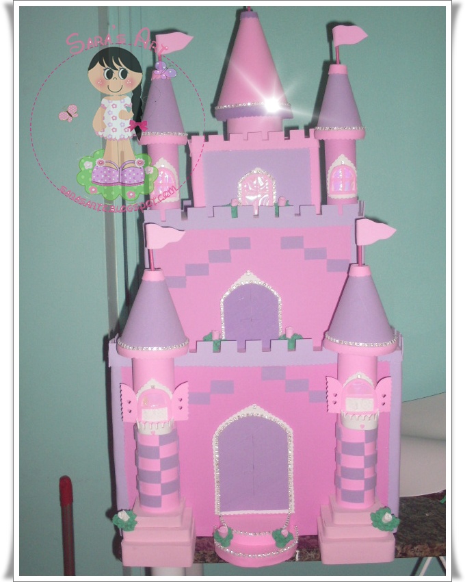 Fazendo arte: Castelo princesas disney em eva