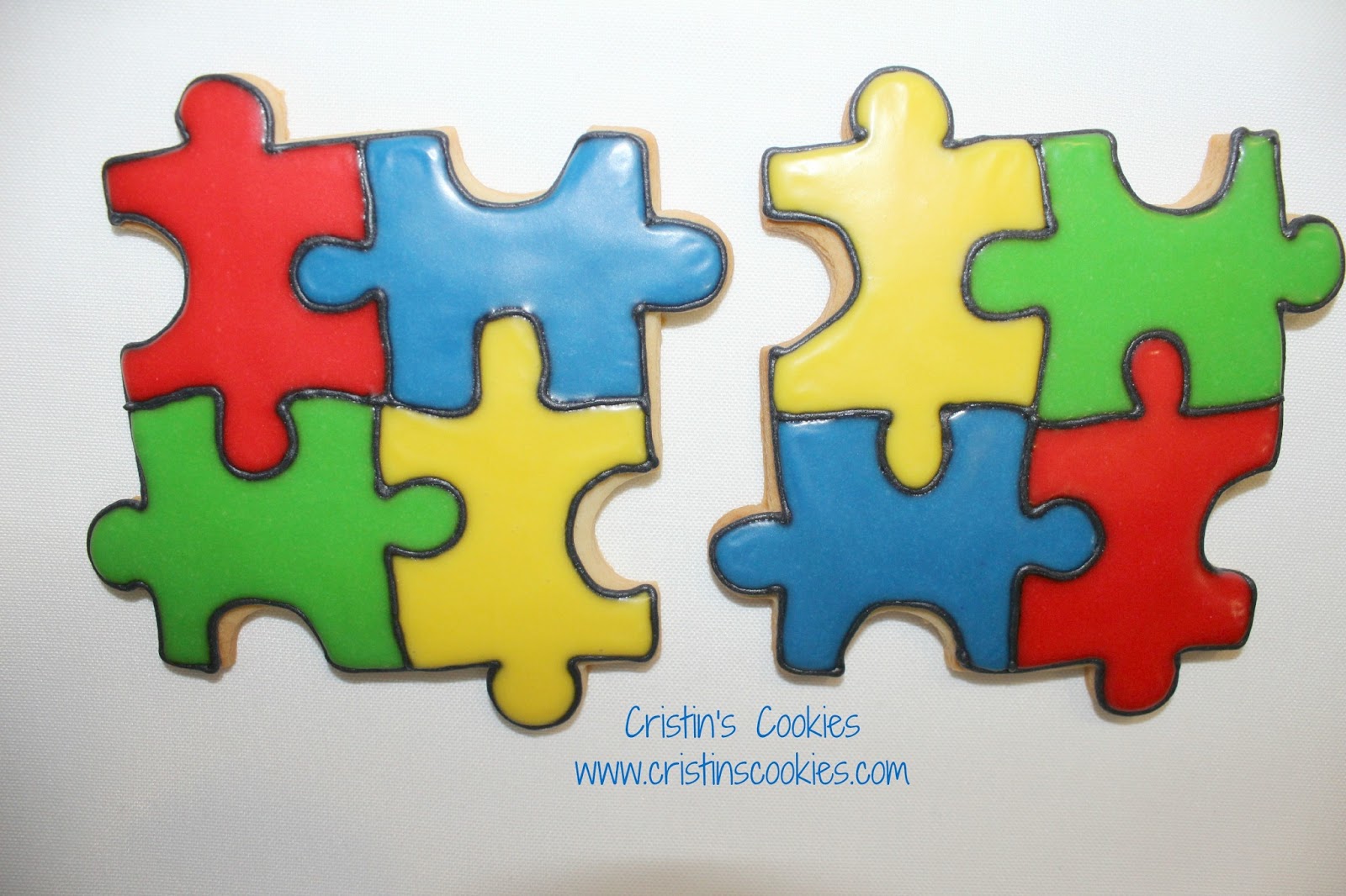 The Cookie Puzzle: Autism Awareness Cookies by Cristin's Cookies {Guest ...