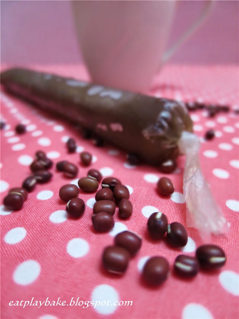猫兒的天空 Eat.Play.Bake: 红豆冰条 Red Bean Ice Pop