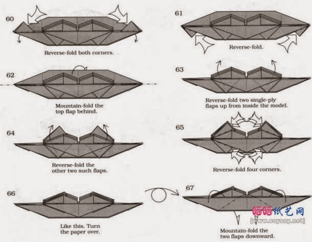 origami crab instructions ~ instructions origami kids