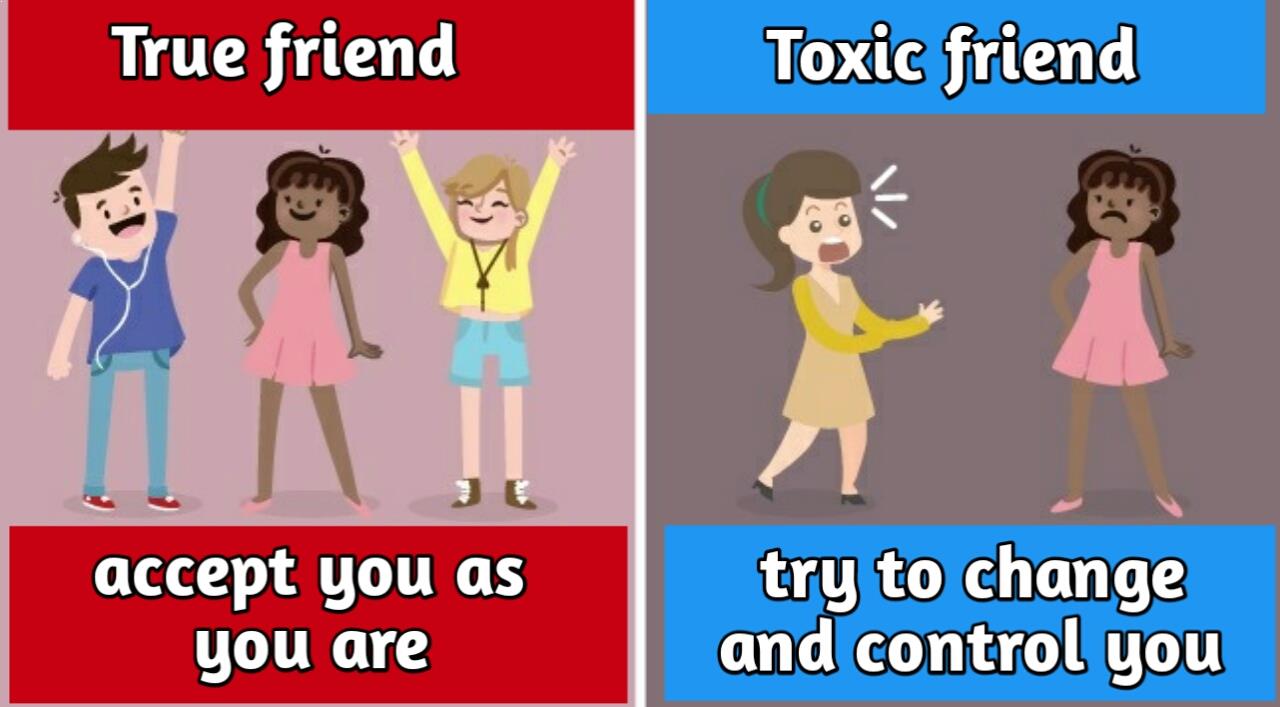 9 Difference between true friends and toxic friends.