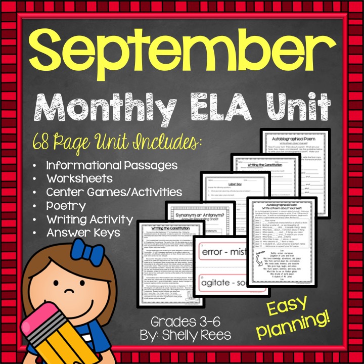 Monthly-Themed ELA Units for Upper Elementary - Appletastic Learning