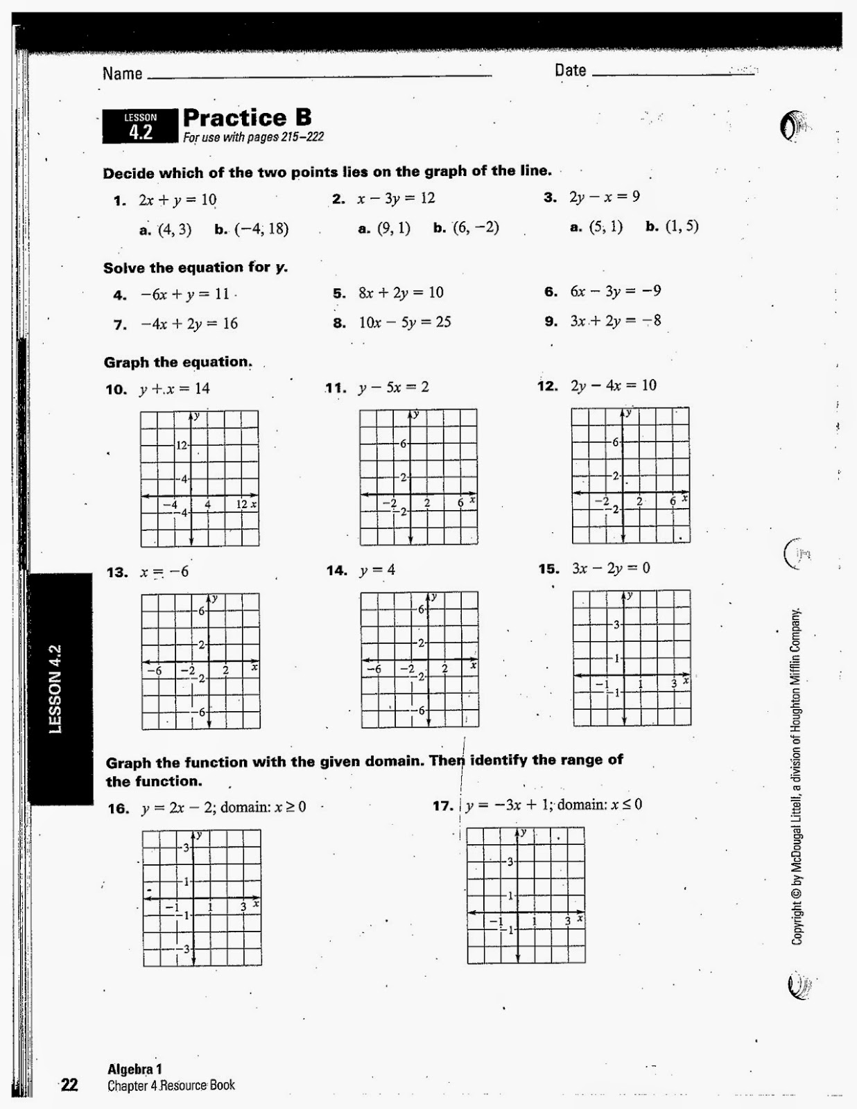 Heidemann 8th Grade Math: Algebra Notes and HW 9/29