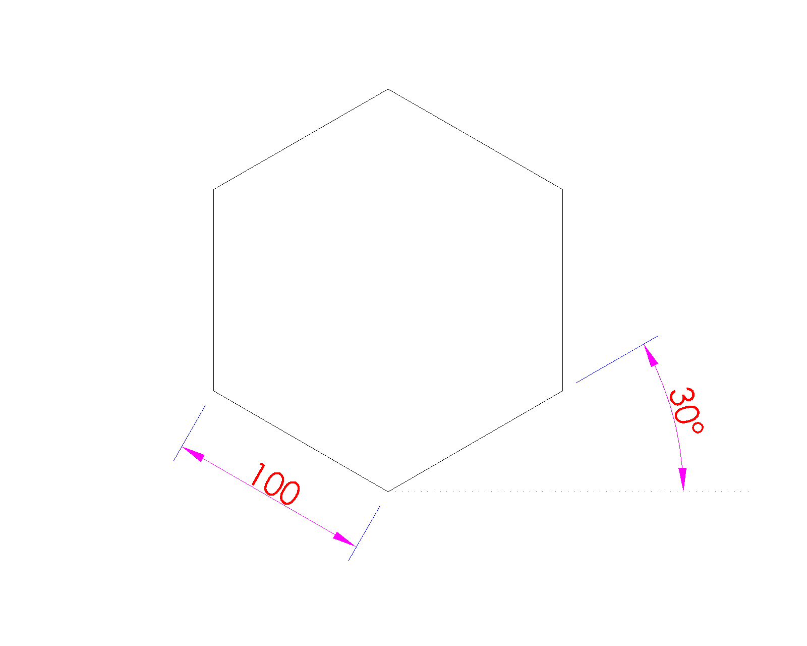 Mari belajar AutoCAD: Polygon tool