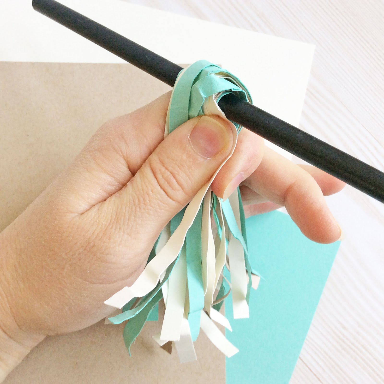 Card Blanc By Kathy Martin Diy Paper Tassels