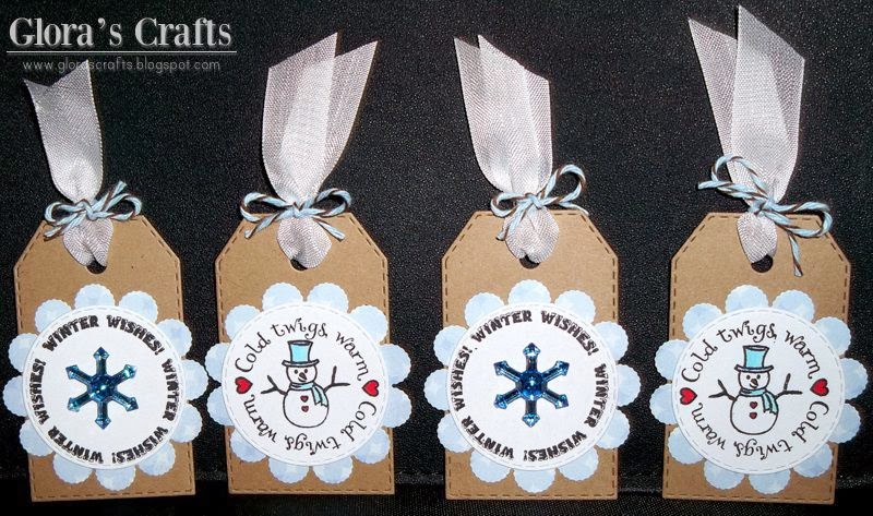 Glora's Crafts: Winter Gift Tags