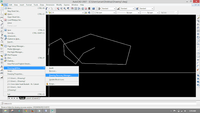 Cara buka file bak autocad - artofdad