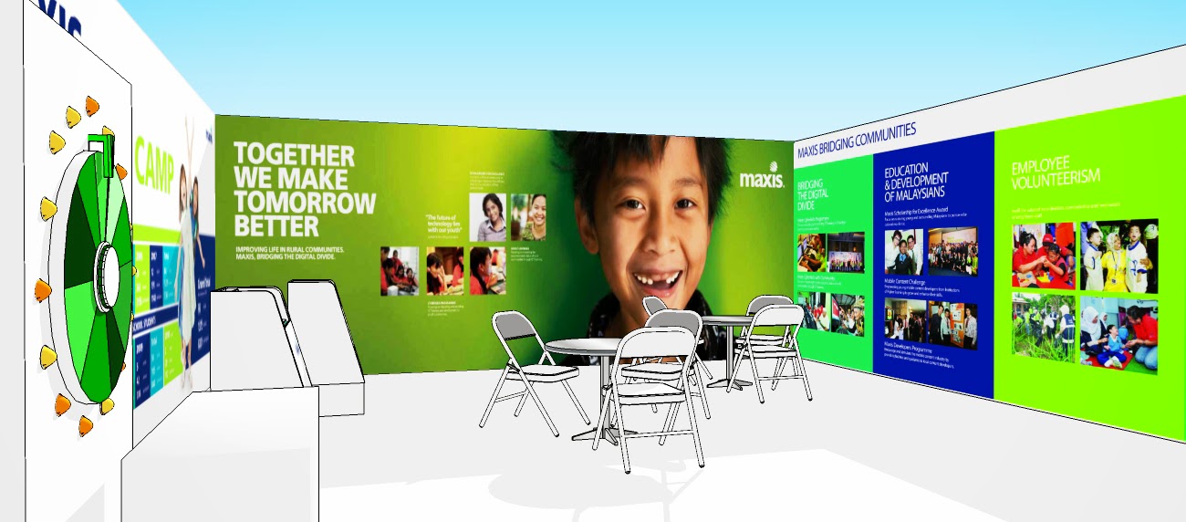 K's design: 2010 - Maxis Sales Booth visual