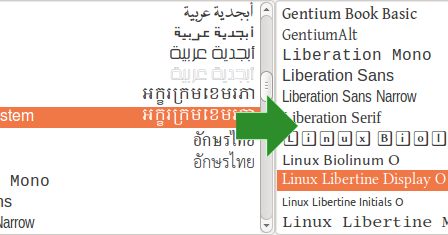 Remove non-latin fonts from Ubuntu · One Transistor