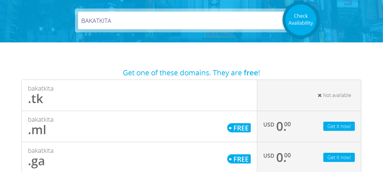 Cara Daftar Domain Gratis (dot TK dot GA dot ML dot CF) Via freenom ...