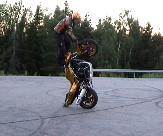Bike stunts- A passion: The oldest and the coolest bike stunt- "Wheelie".