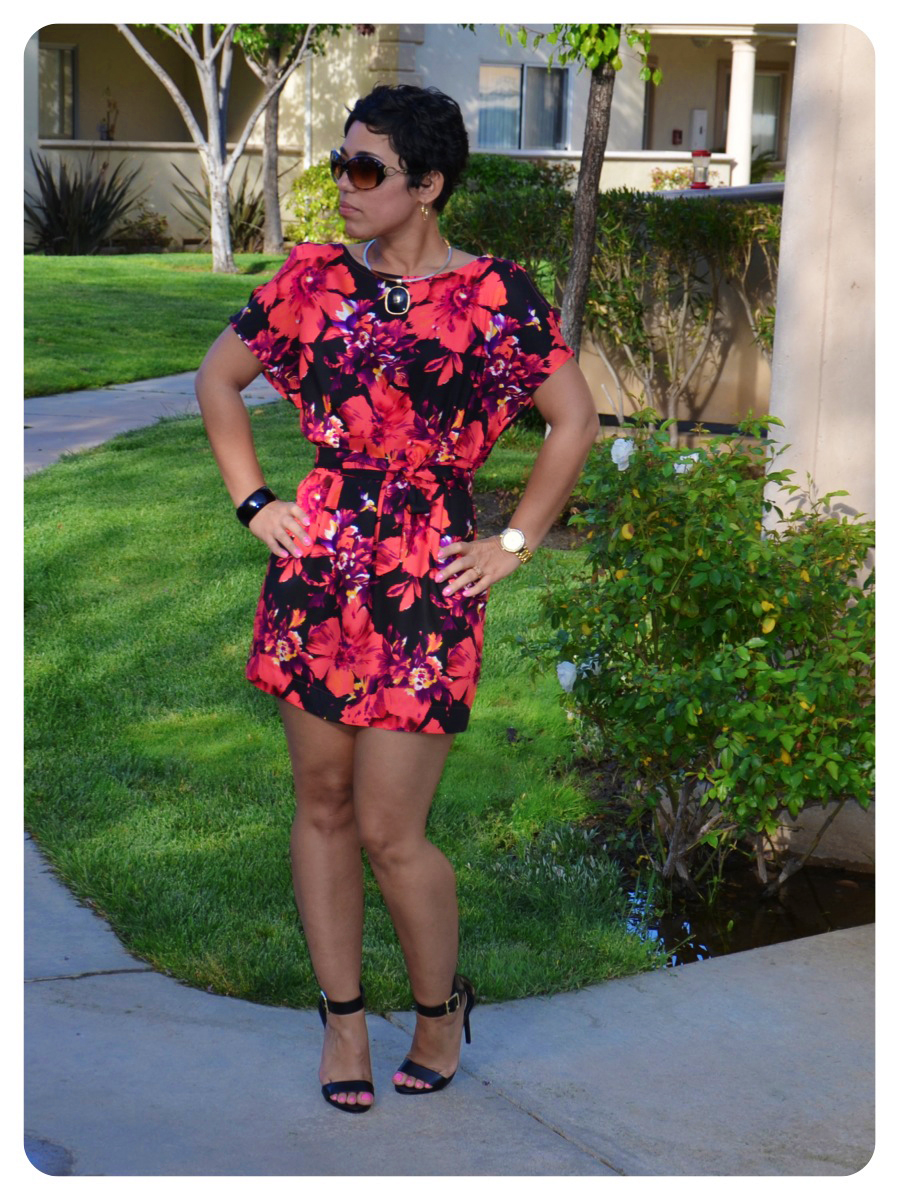 #DIY Bold Floral Dress + Pattern Review: B5889 View D |Fashion ...