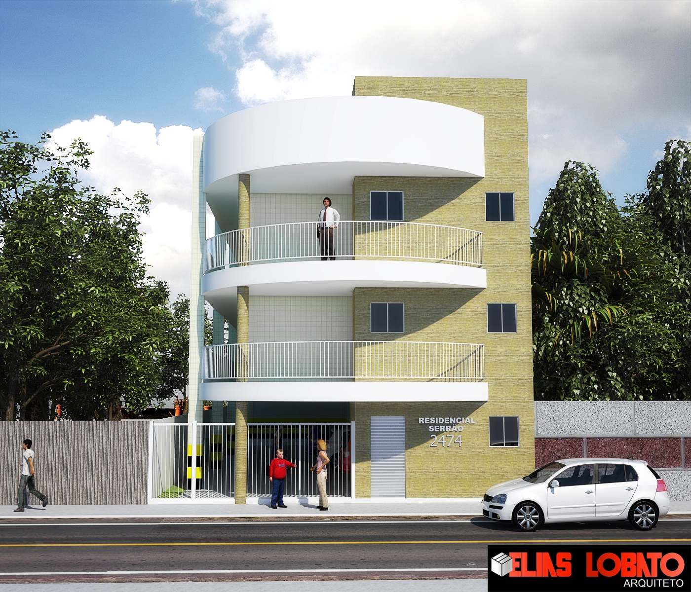 ELIAS LOBATO- ARQUITETO: PROJETO PRÉDIO RESIDENCIAL DO SR. J. R ...