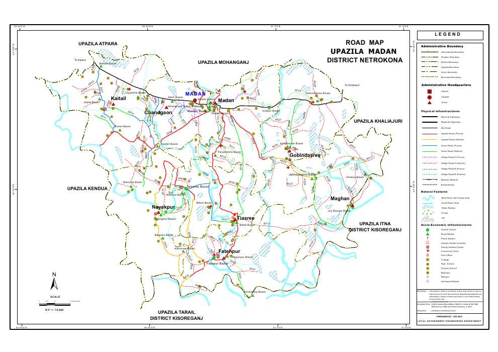 Mouza & Land Use Maps of Madan Upazila, Netrokona, Bangladesh - Tourism ...