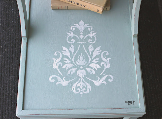 Thrift Shop Mid Century Modern End Table Upcycle - Organized Clutter