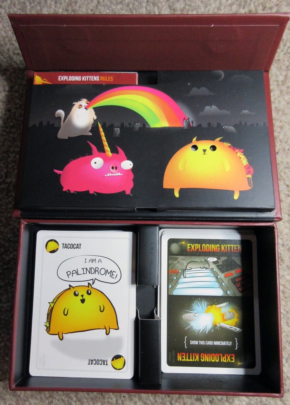 Random Nerdery: Cardboard - Exploding Kittens card game