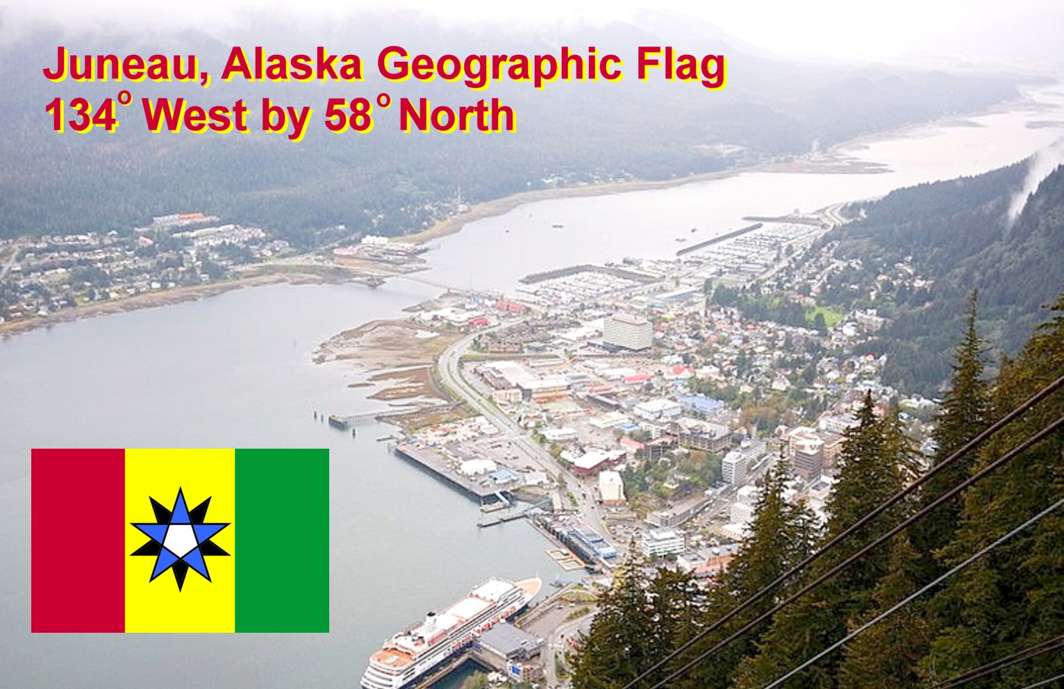 The Voice of Vexillology, Flags & Heraldry: Geographic Flag for Juneau ...