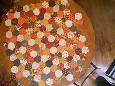 Katie's Quilts and Crafts: Fall Quilt - "Awesome" Fabric FQ Bundle