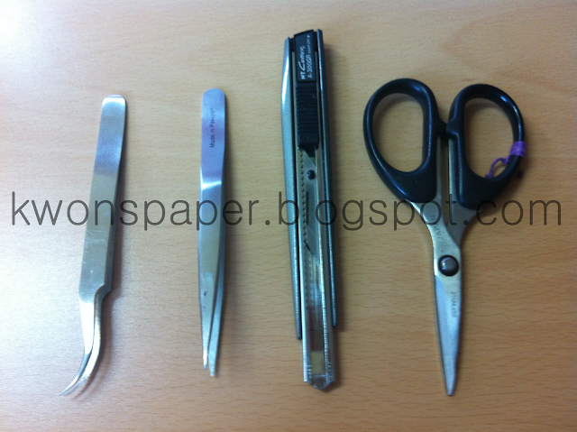 Kwon's Hobby and Tips: my tools for papercraft