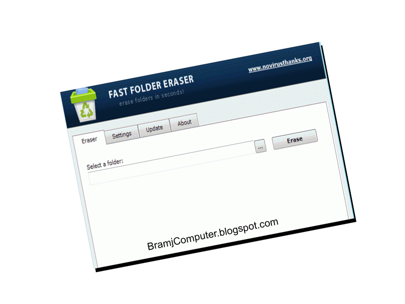 تحميل برنامج Fast Folder Eraser لمسح الملفات كبيرة الحجم بسرعة وبسهولة