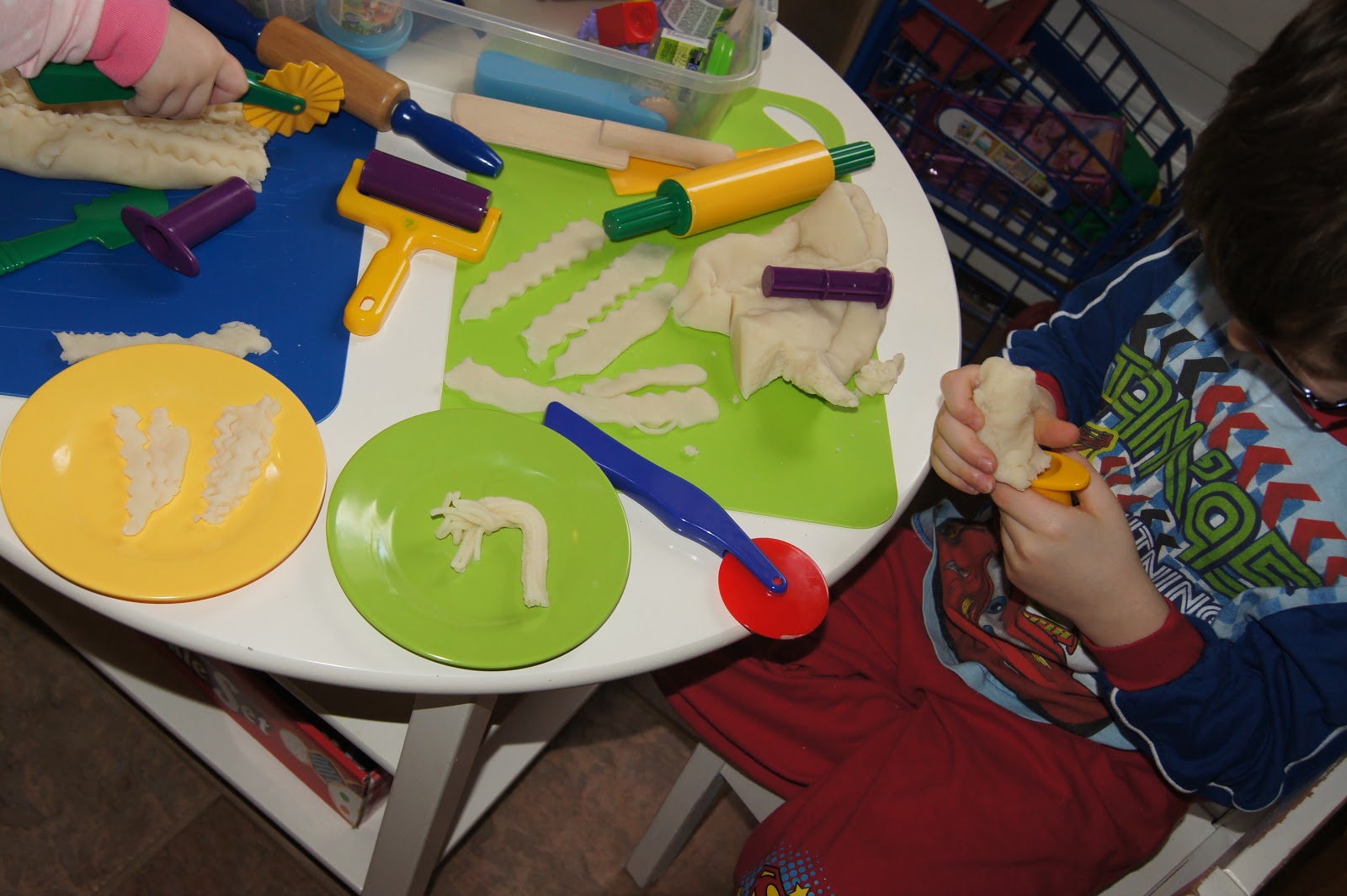 Play dough Making For Kids, Pretend Pasta & Pastry Montessori Practical ...