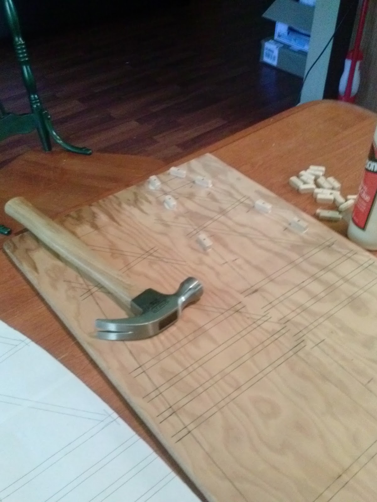 Aarons Cassutt builders blog: Setting up the rib jig and building gussets