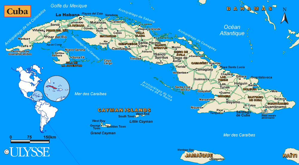 CUBA - GEOGRAPHICAL MAPS OF CUBA ~ Klima Naturali™
