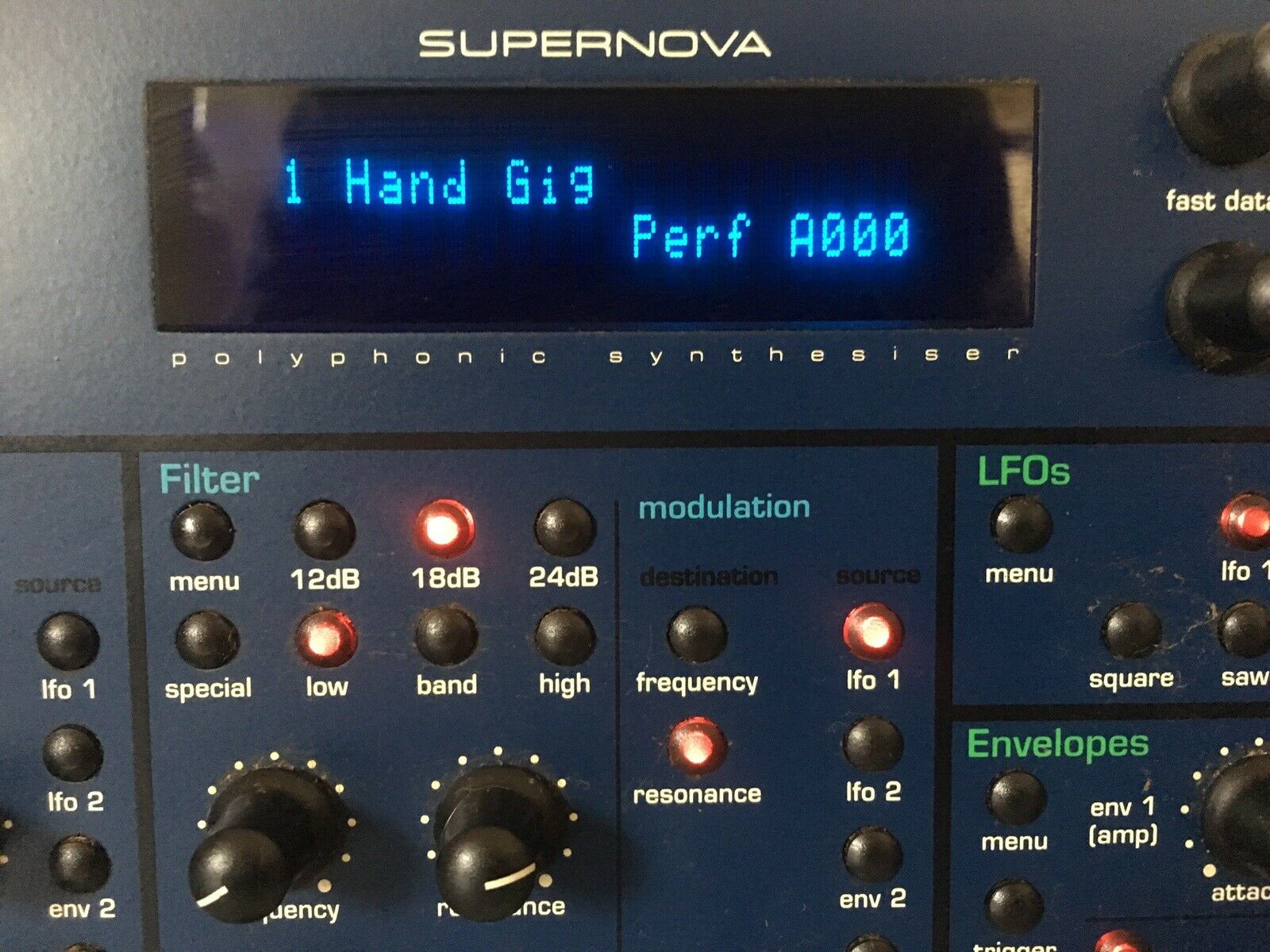 MATRIXSYNTH: Novation Supernova Polyphonic Rack Synth SN 007493