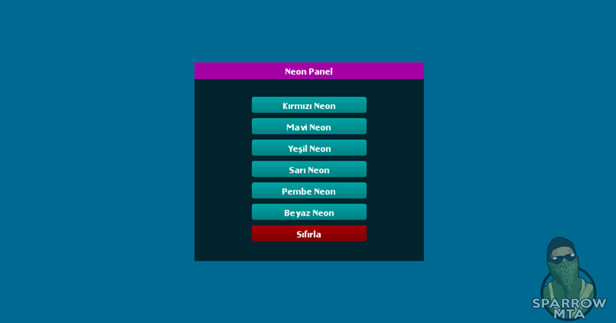 MTA SA Neon Paneli Script