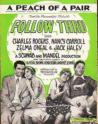 Laura's Miscellaneous Musings: Tonight's Movie: Follow Thru (1930) at UCLA
