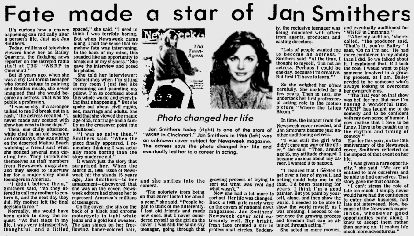 Zebradelic: Jan Smithers gets some press