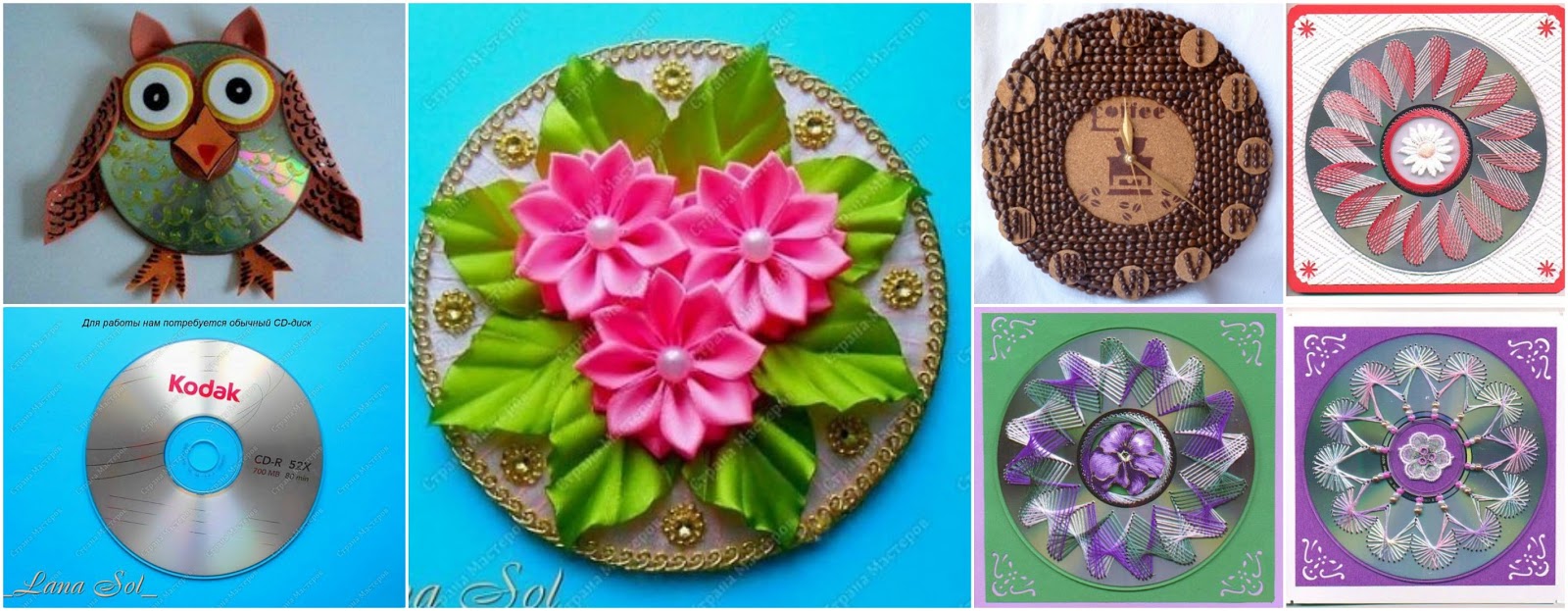 22 Hermosos adornos para hacer con cds reciclados ~ Manoslindas.com