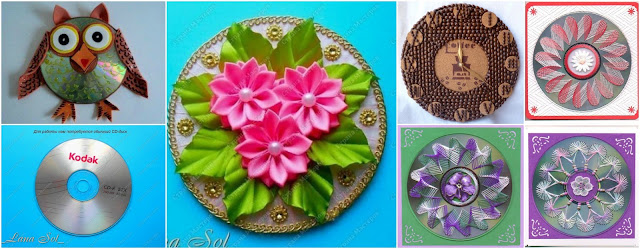 22 Hermosos adornos para hacer con cds reciclados ~ Manoslindas.com