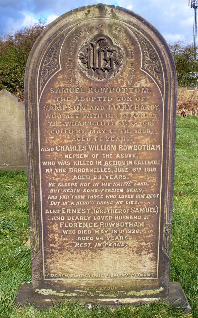 Barnsley & District War Memorial Gravestones: Hoyland Nether St Peter's ...