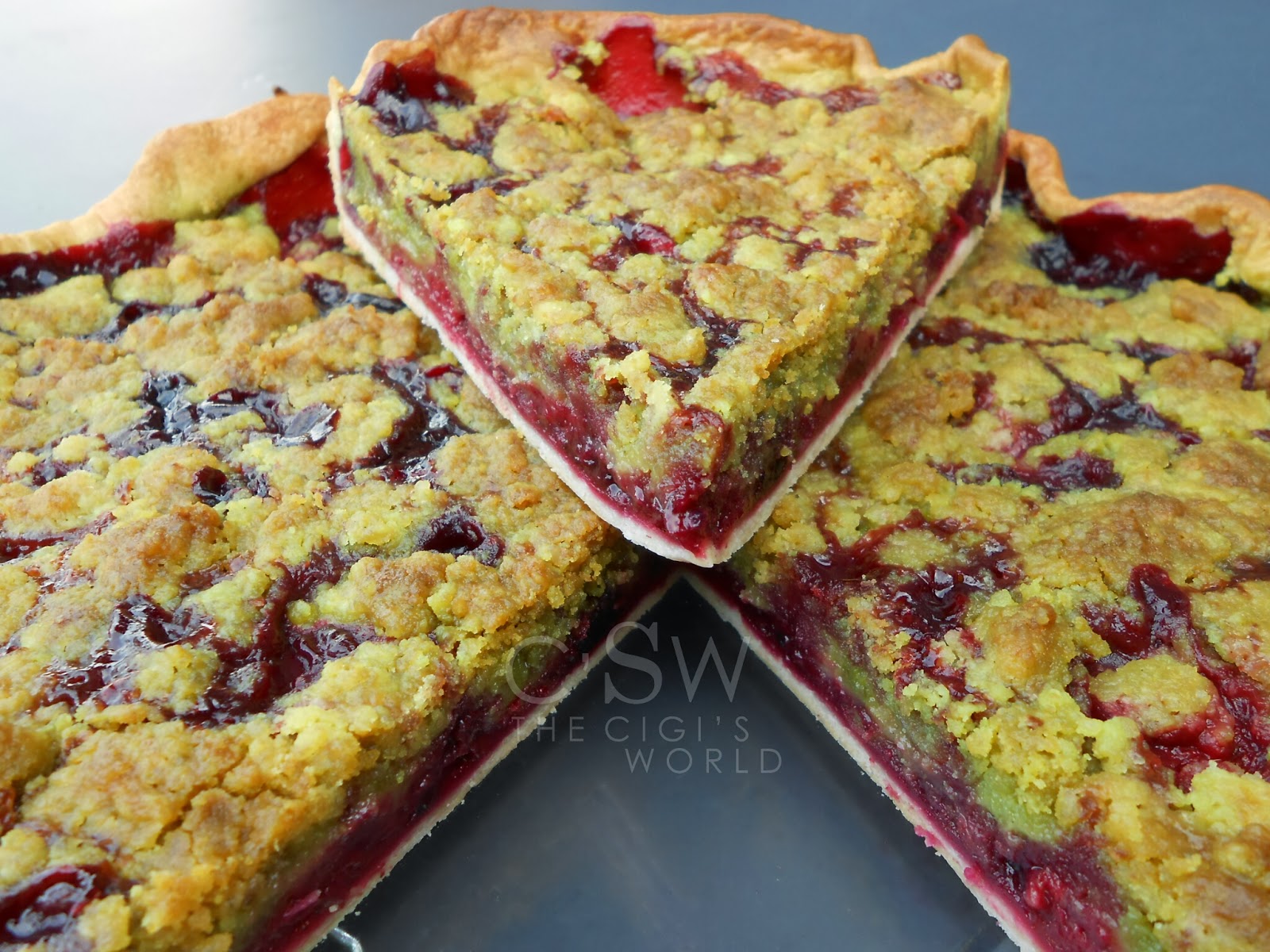 Cigi's World: tarte crumble aux fruits rouges et crumble à la pâte de ...