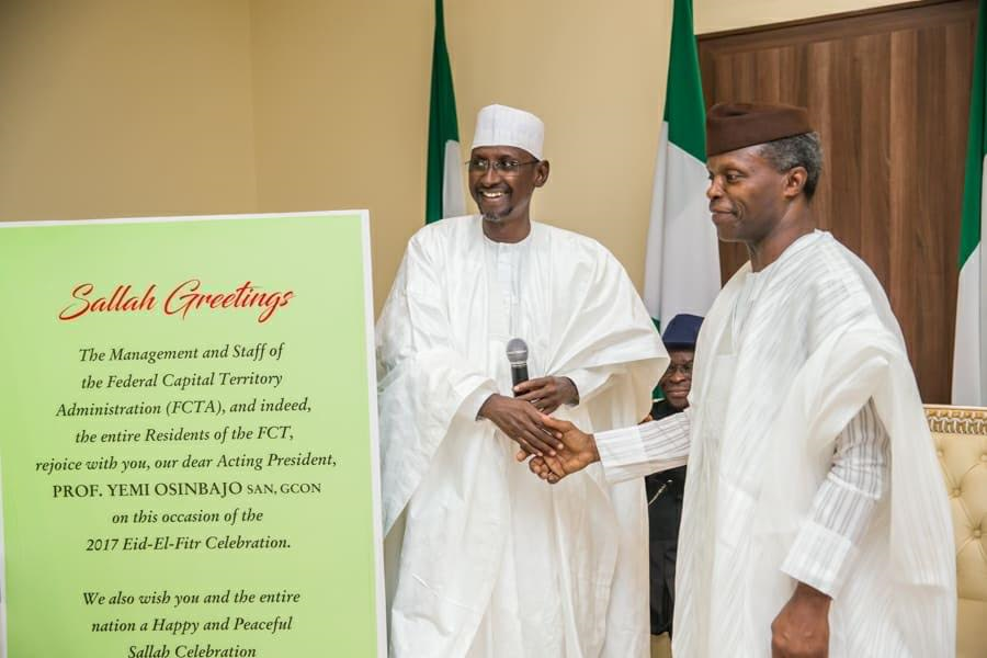 Photos of President Buhari's son, Yusuf with VP Osinbajo at the ...