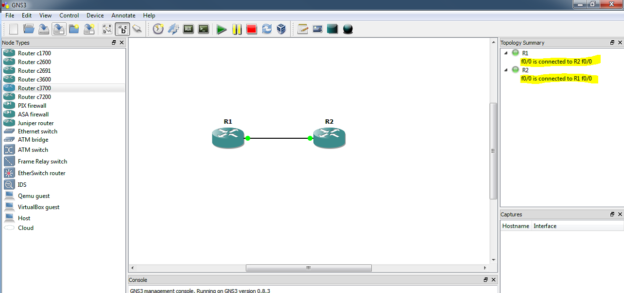 GNS3 network topology config ~ IT learning house