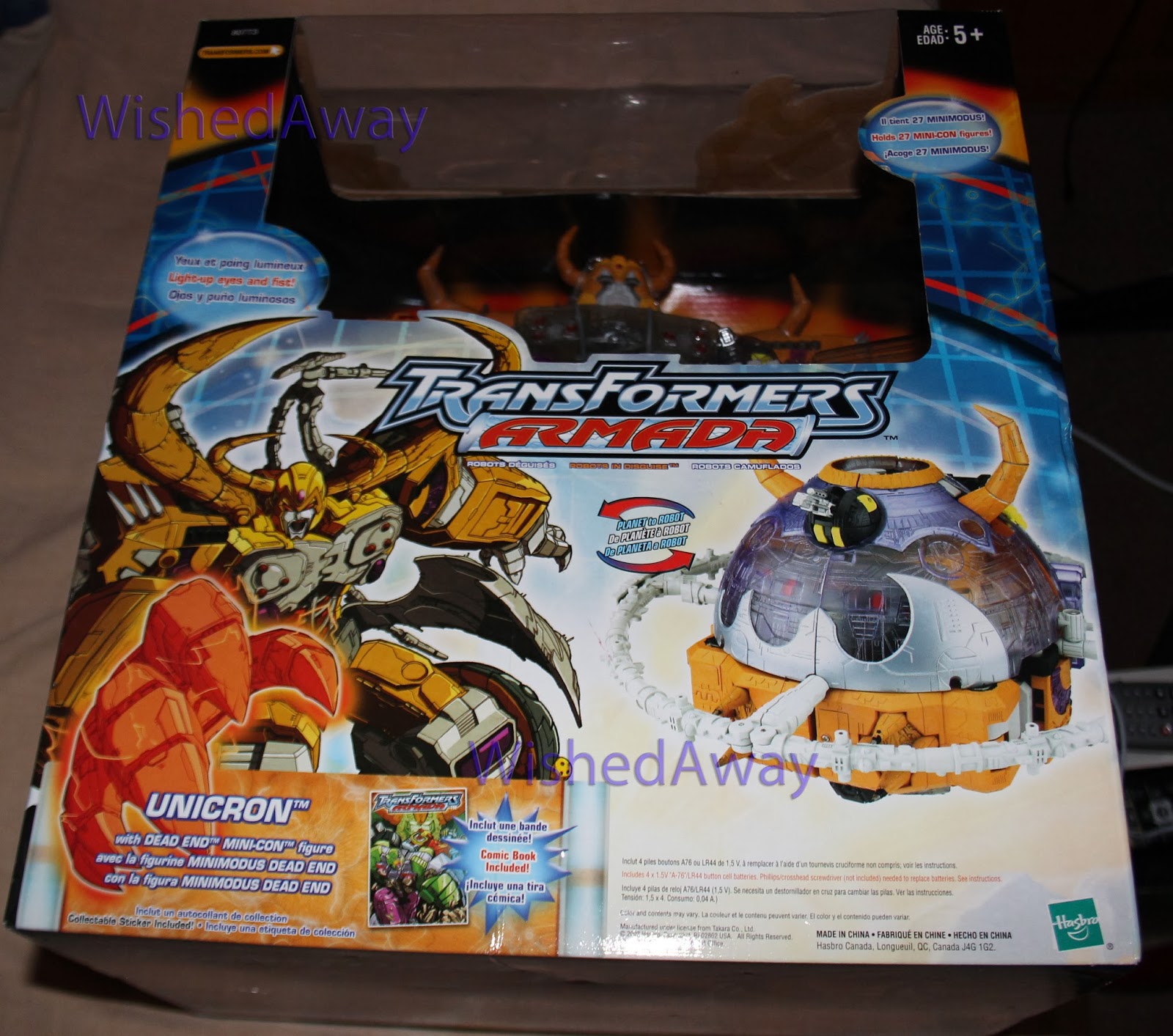 Wished Away: Unicron W/ Dead End Mini Con Transformers Armada Figure ...