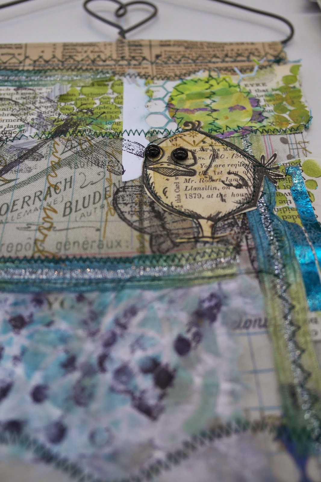 H-anne-Made: Print Collage Stitch with Creative Threads in Garstang