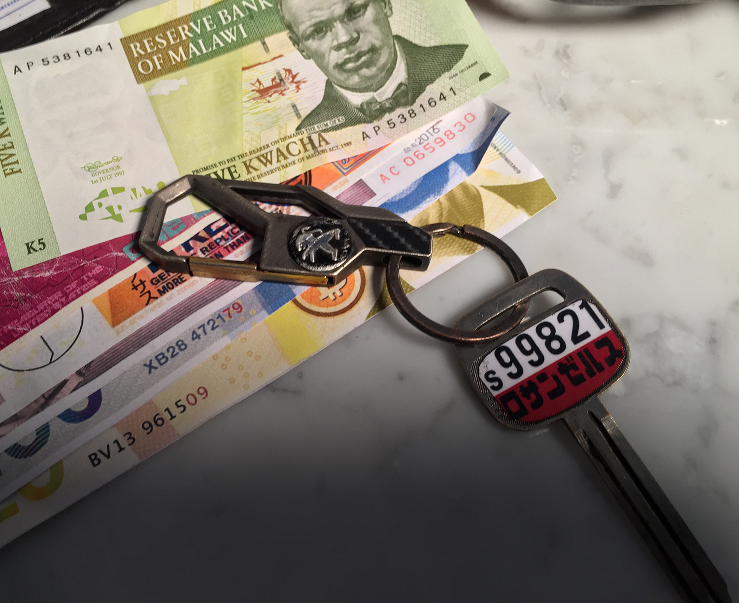 Blade Runner: 2049 Officer K LAPD Peugeot Spinner Car Key and Cash