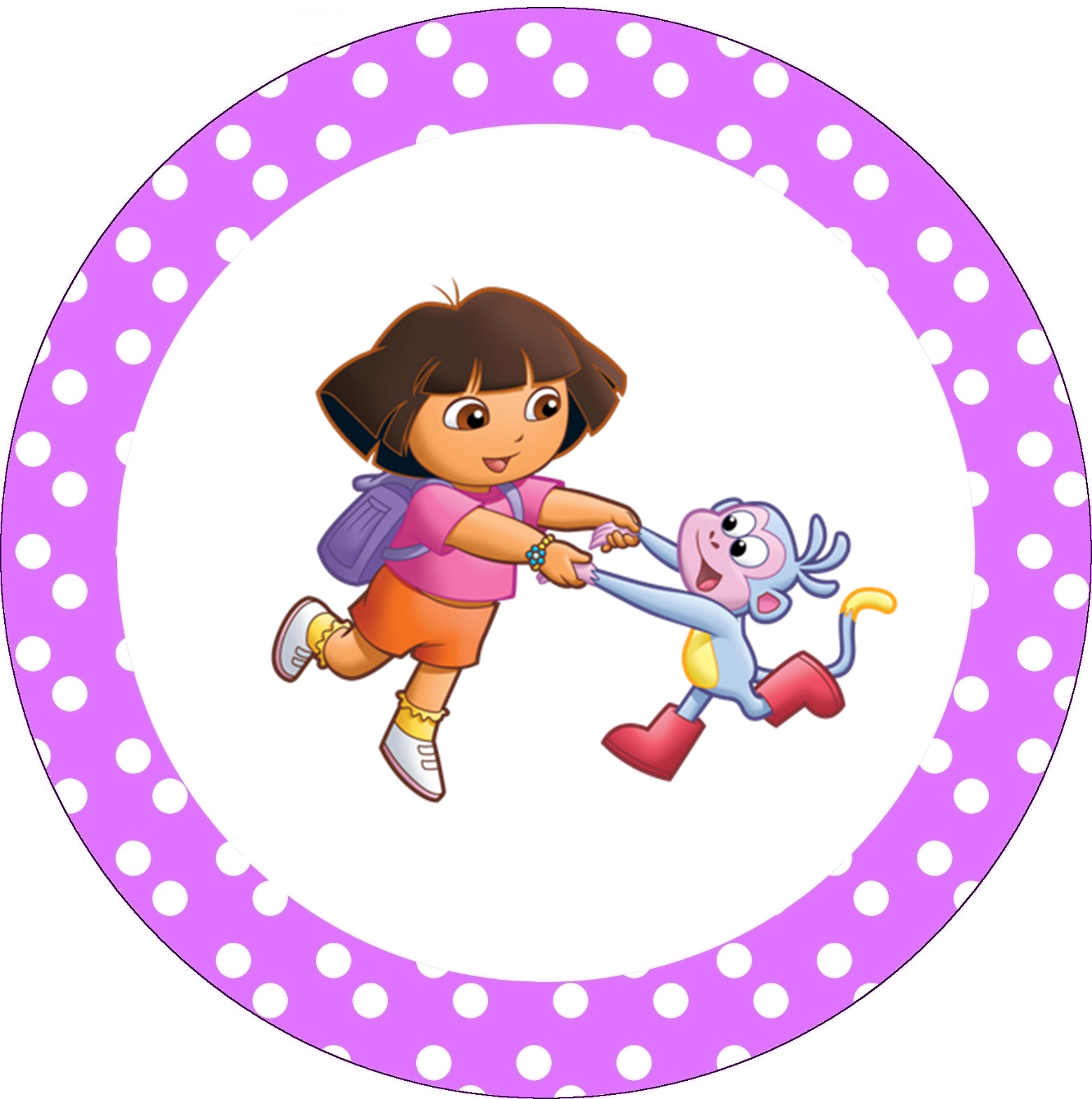 Topper / Tag Dora Aventureira para Imprimir