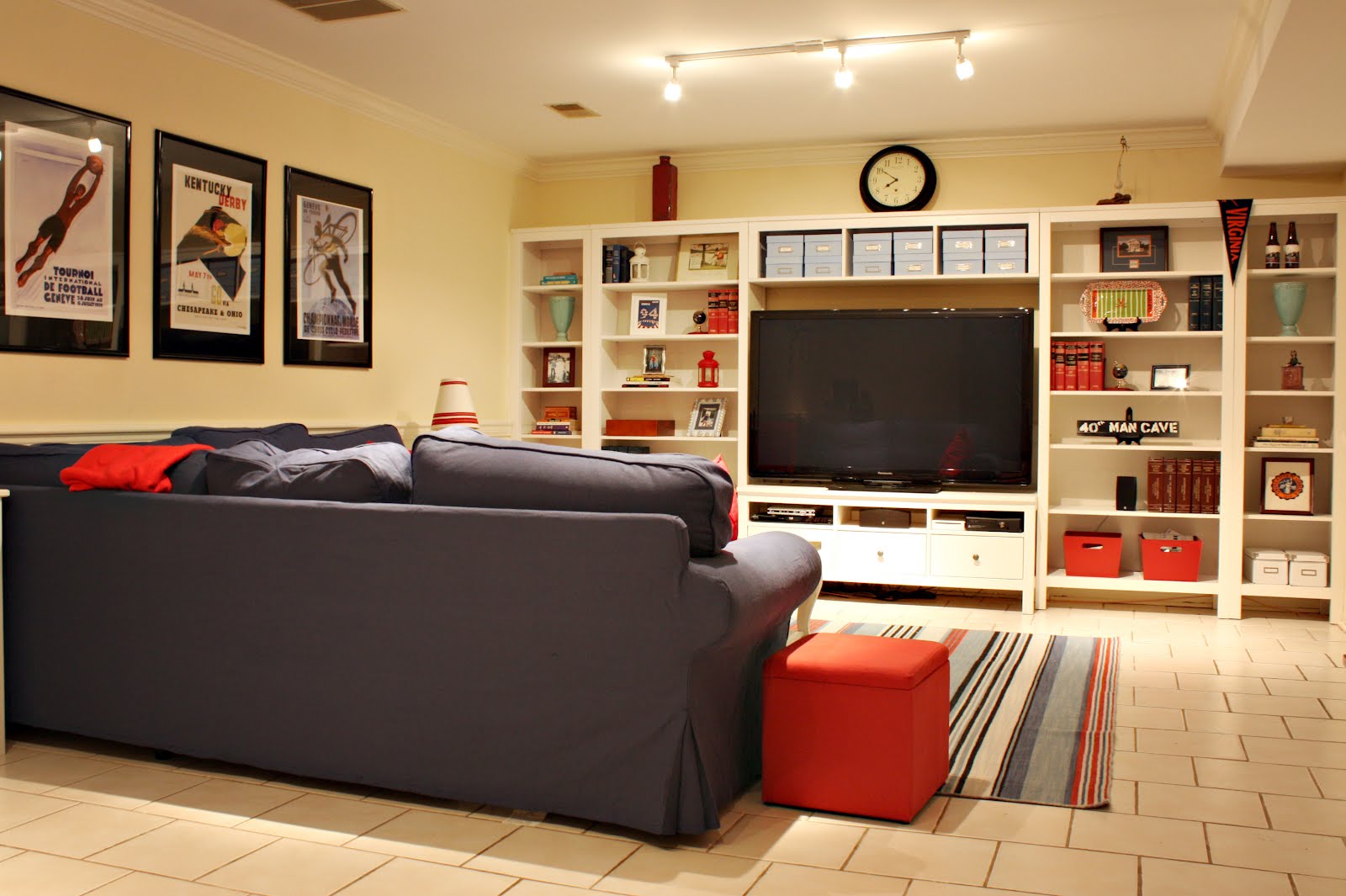 The Blue House Chronicles: 40th Birthday Basement Makeover