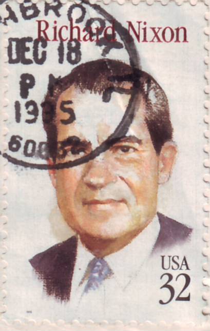 Selling antiques used and historic: Richard Nixon Usa stamp 32