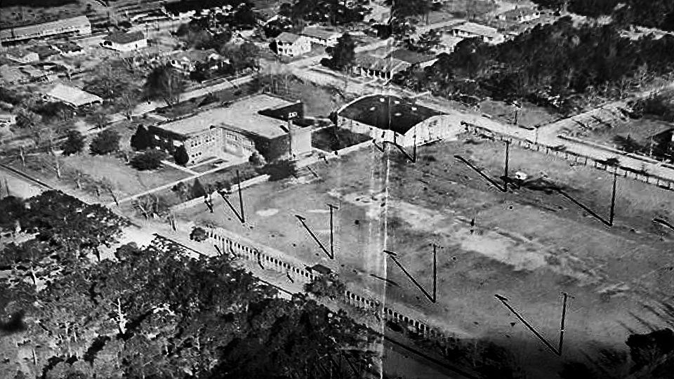 Tammany Family: Aerial Photo of Slidell High School - 1946